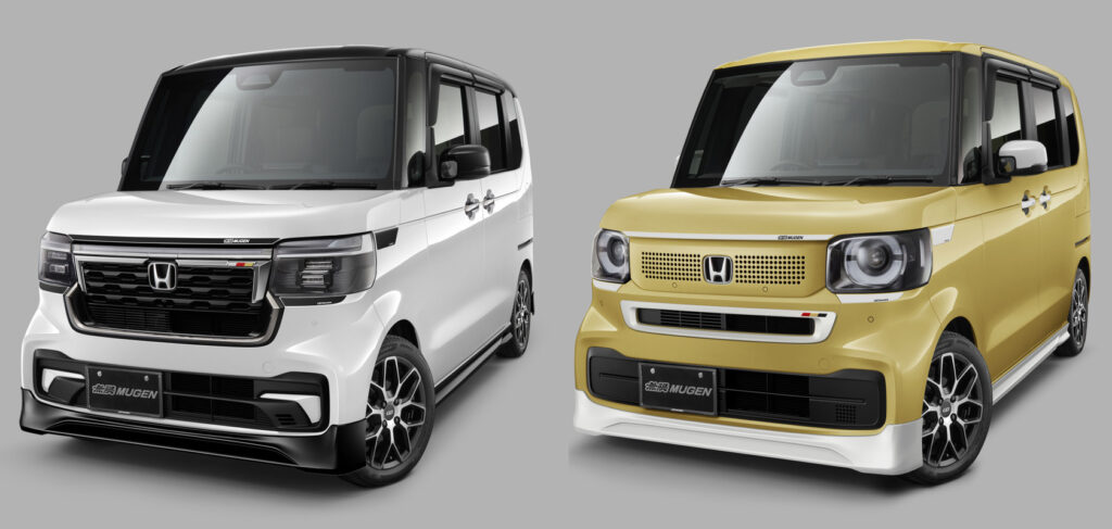 新型N-BOXに『無限』降臨！😲 カッコ良さ際立つ『無限（MUGEN）』 ホンダ 新型N-BOX（JF5/JF6）用、開発中の各種パーツを先行 ...